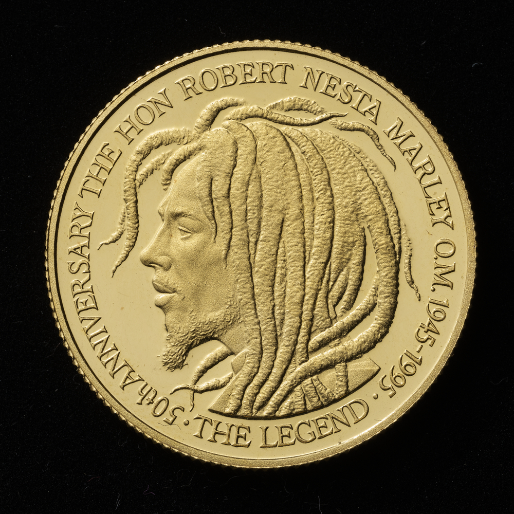 1995 Jamaica Bob Marley Gold Proof $100